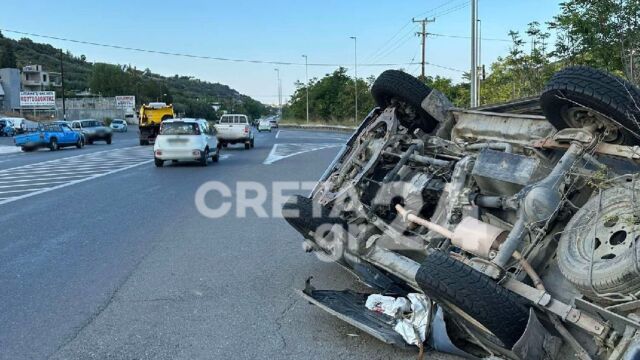 Κρήτη: Σφοδρή σύγκρουση τριών οχημάτων στο Ηράκλειο - Τρεις τραυματίες ...