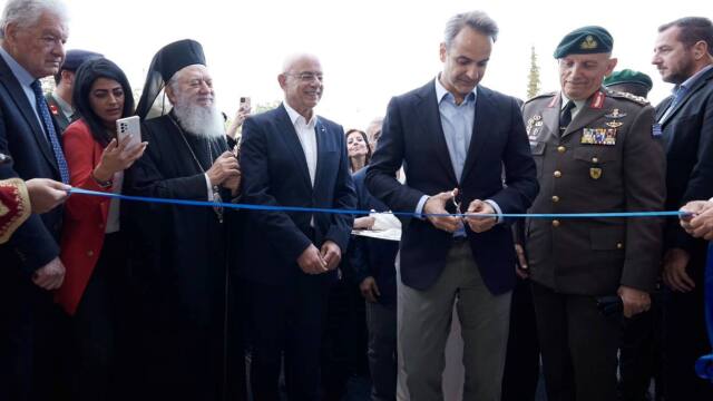 Ο Κυριάκος Μητσοτάκης εγκαινίασε το Πολεμικό Μουσείο Χαλκίδας (Εικόνες)