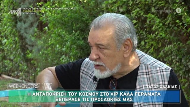 Τάσος Χαλκιάς: "Με έκαναν επίτιμο μέλος της Πανελλήνιας Ομοσπονδίας των ...