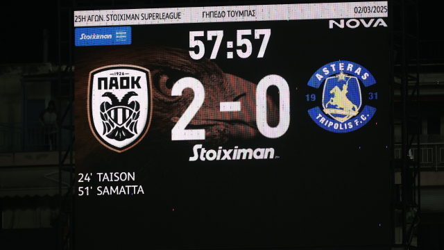 ΠΑΟΚ - Asteras AKTOR 2-0: Νίκη τετράδας... αλλά όλοι θα θυμούνται το 57ο λεπτό
