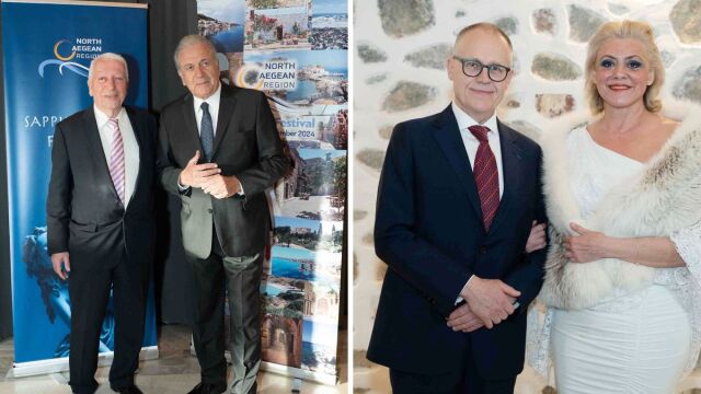Περιφέρεια Βορείου Αιγαίου Δείπνο προς τιμήν των Πρεσβευτών της ΕΕ