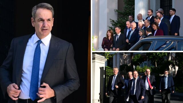 Σε άριστο κλίμα η συνάντηση Μητσοτάκη με τους βουλευτές της ΝΔ