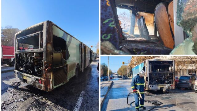 Πανικός στη Θεσσαλονίκη: Λεωφορείο τυλίχθηκε στις φλόγες - Έγκαιρα ...